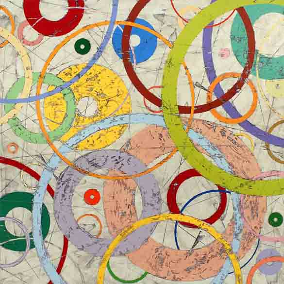 “Hoopnotica” Paintings by Rusty Wolfe – ArtStormer
